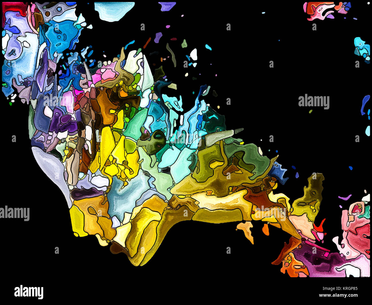 Fragmented face self hi-res stock photography and images - Alamy