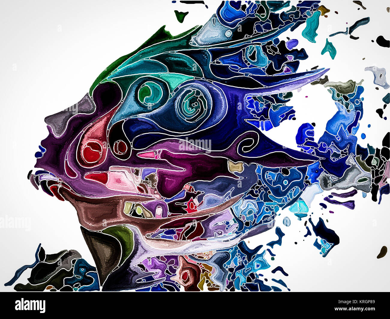 Elements of Self Fragmentation Stock Photo - Alamy