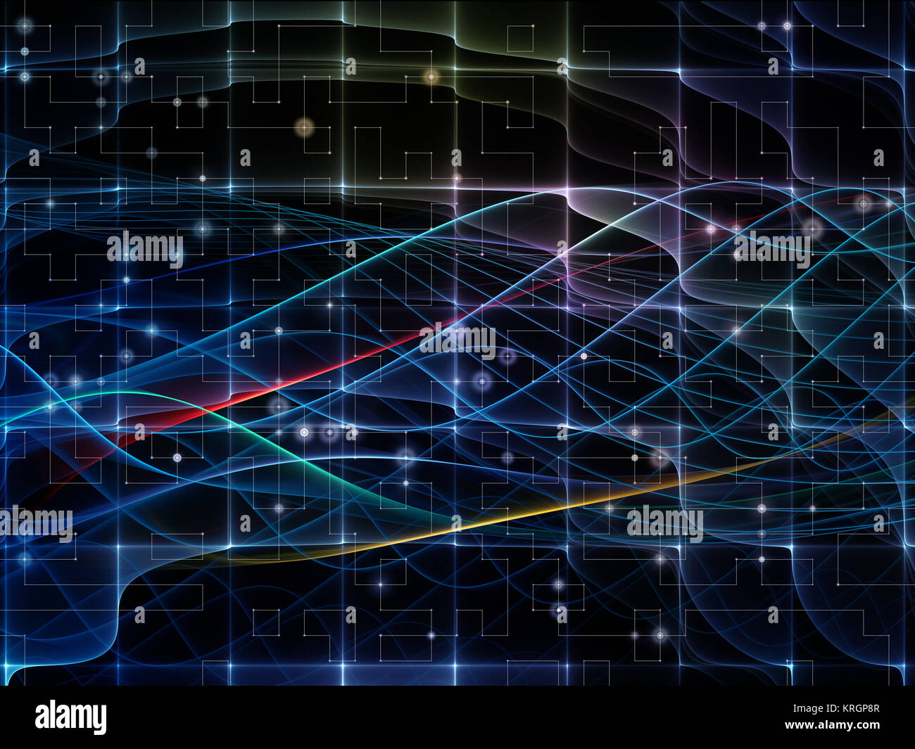 Computing Digital Grid Stock Photo - Alamy