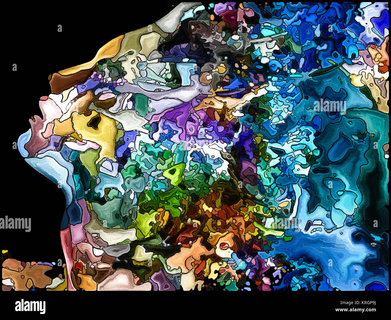 Fragmented face self hi-res stock photography and images - Alamy