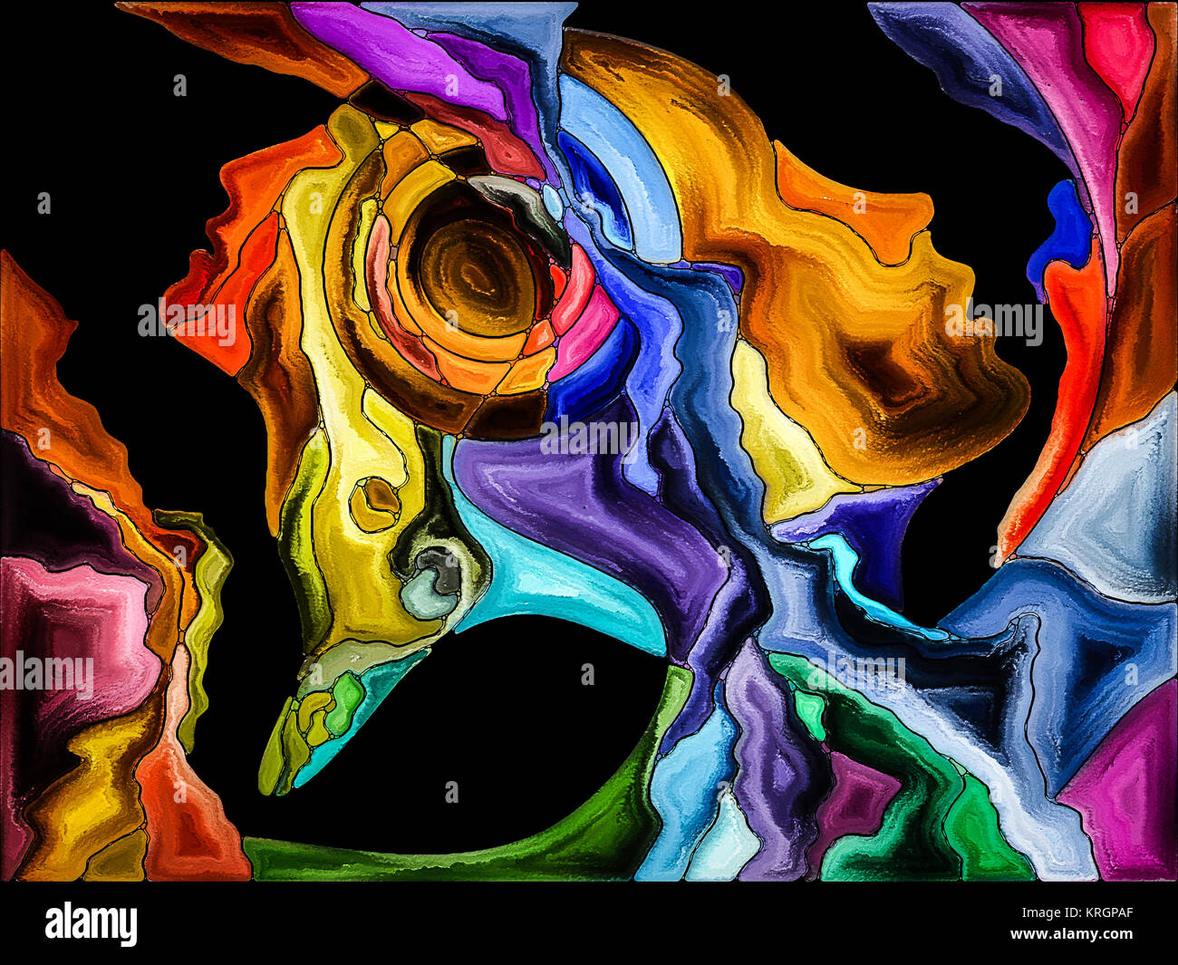 Conceptual Self Fragmentation Stock Photo - Alamy