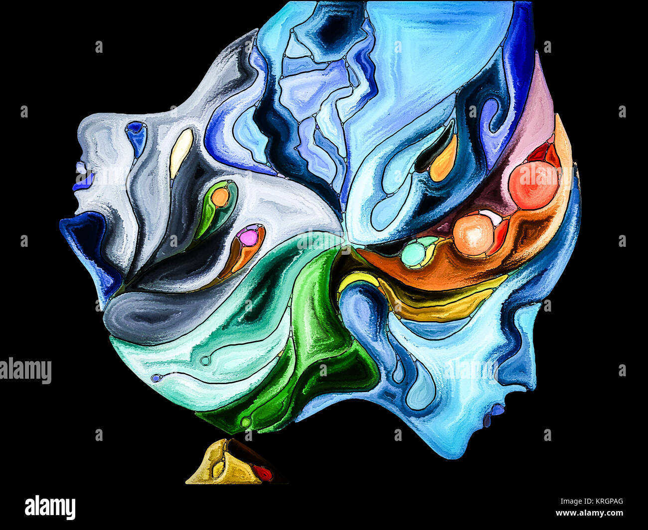 Vision of Self Fragmentation Stock Photo - Alamy