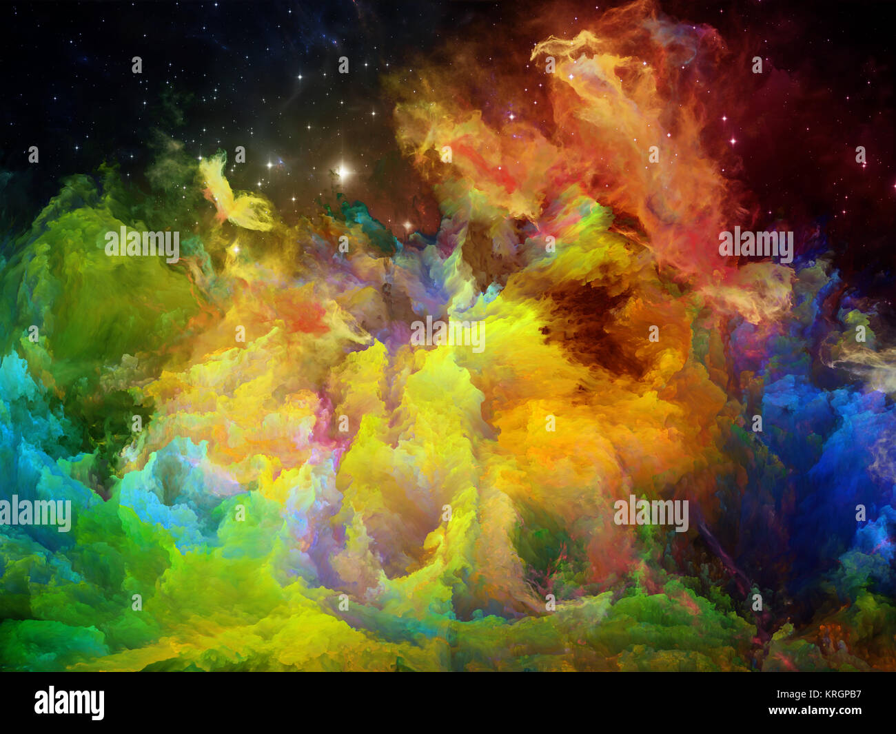 Magic of Space Nebula Stock Photo - Alamy