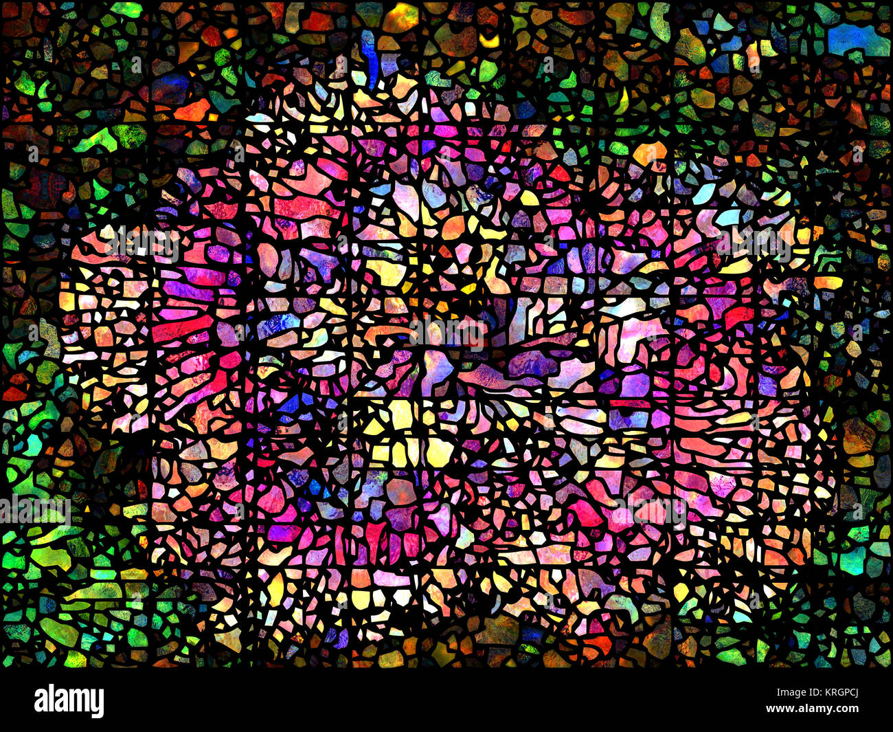 Digital Stained Glass Stock Photo - Alamy