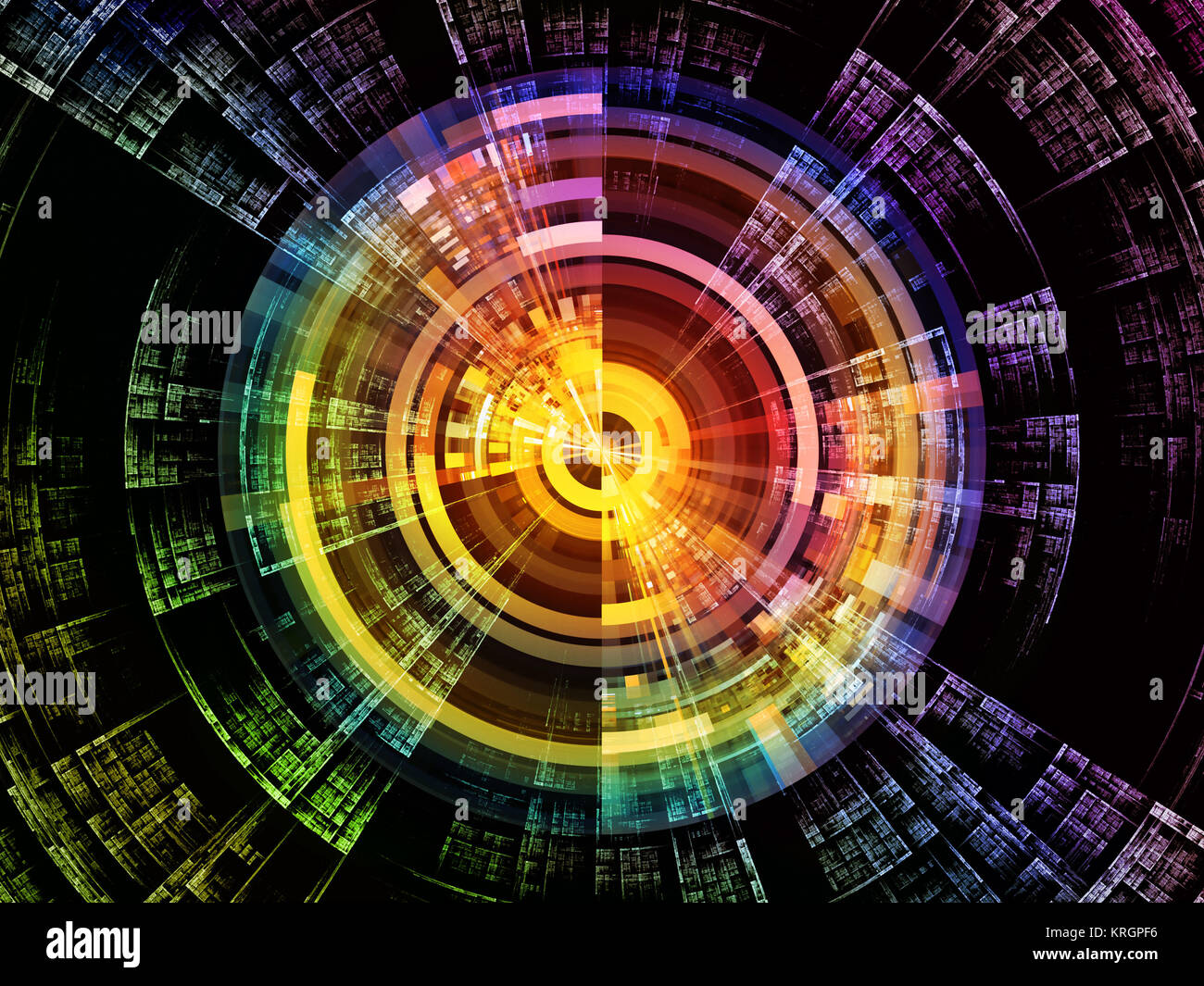 Elements of Circular Destination Stock Photo - Alamy