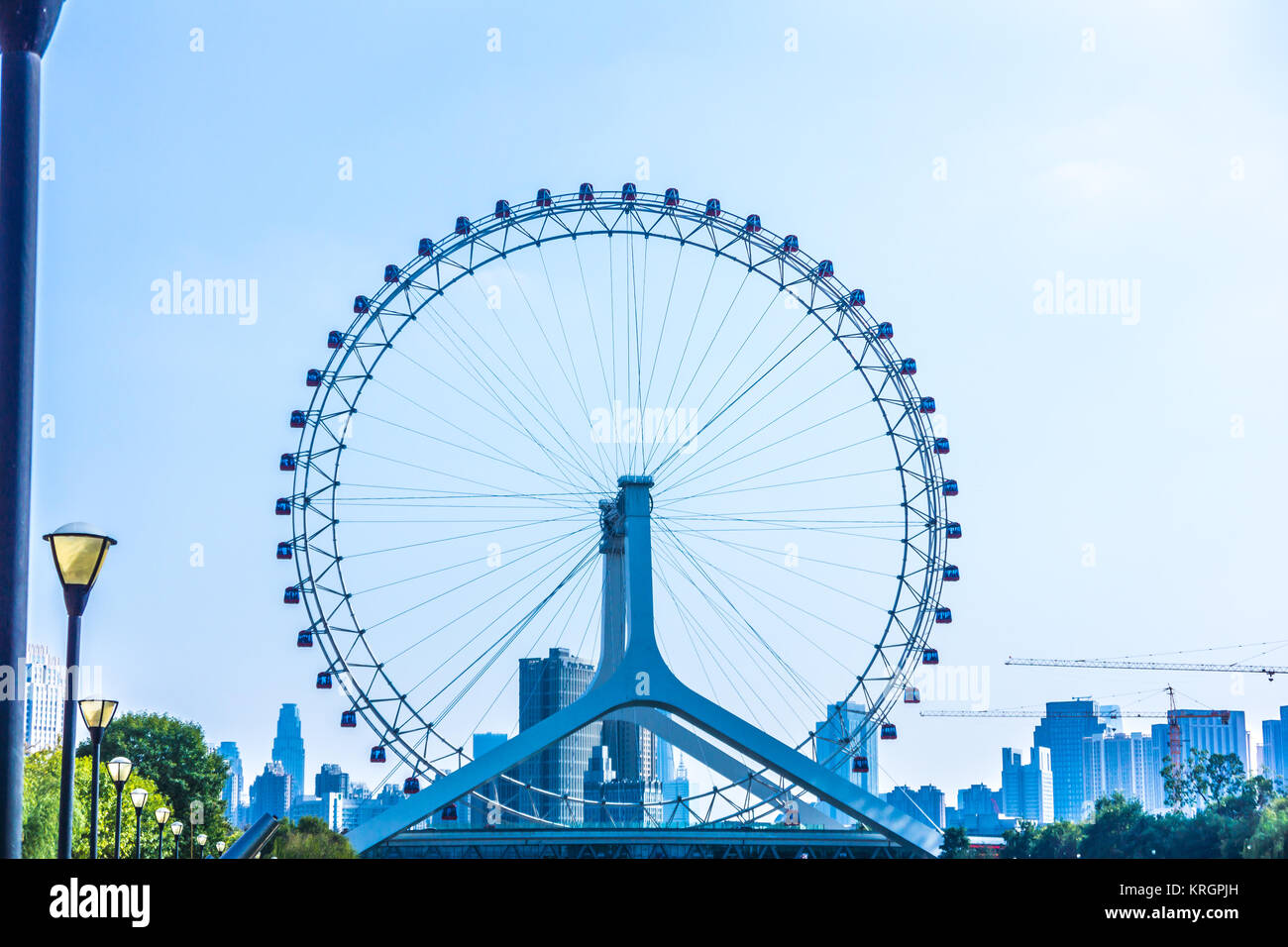 Modern Ferris wheel Stock Photo - Alamy
