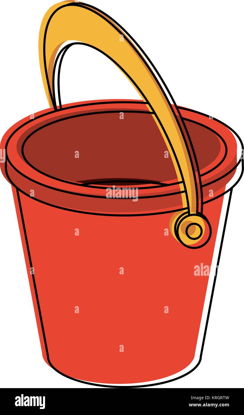 Empty Sand bucket isolated Stock Vector Image & Art - Alamy