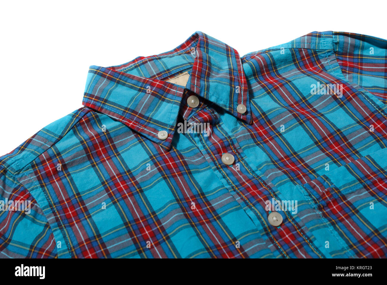 Red and blue check checkered shirt hi-res stock photography and images ...