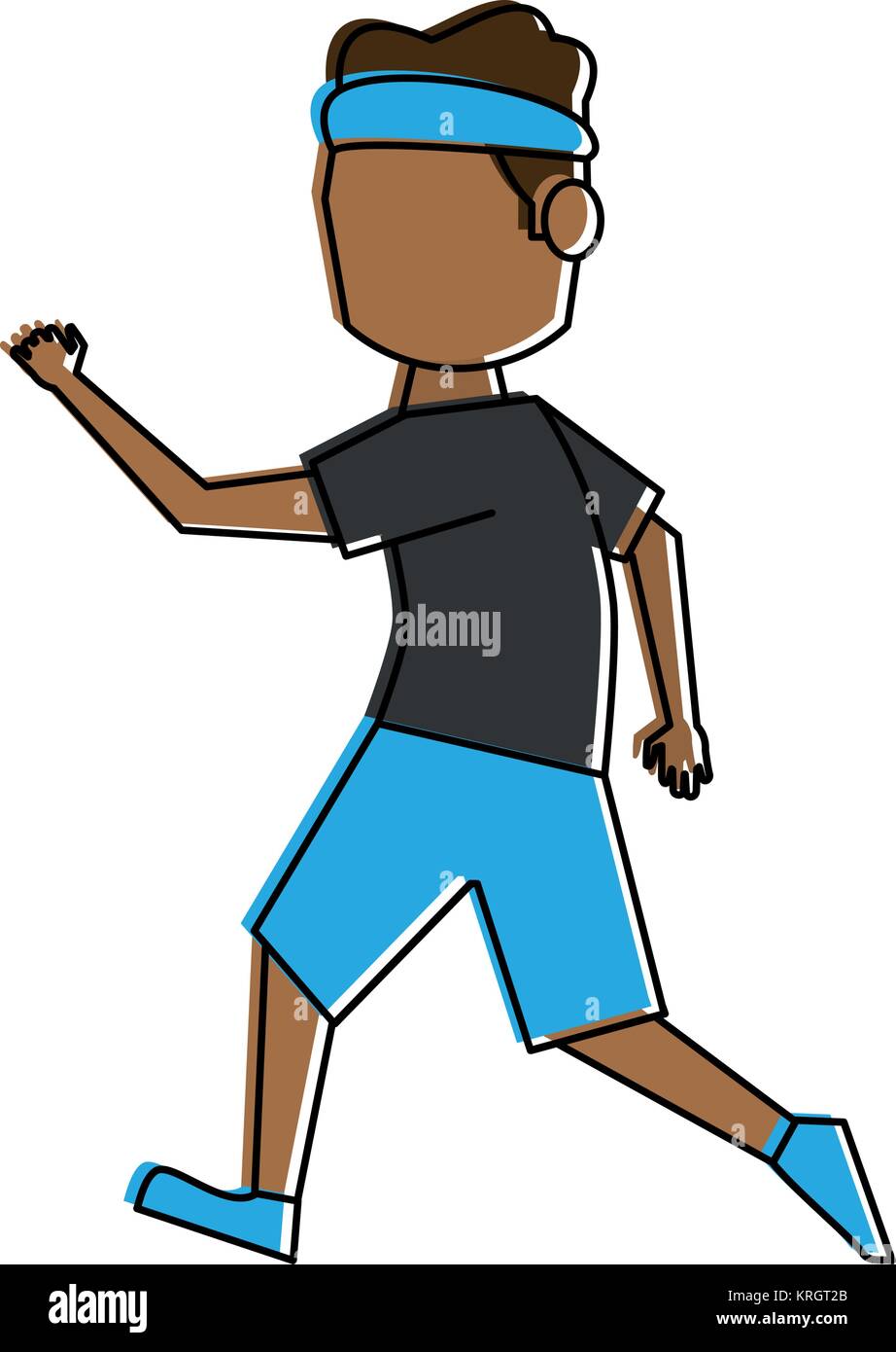 Athlete running cartoon Stock Vector Image & Art - Alamy