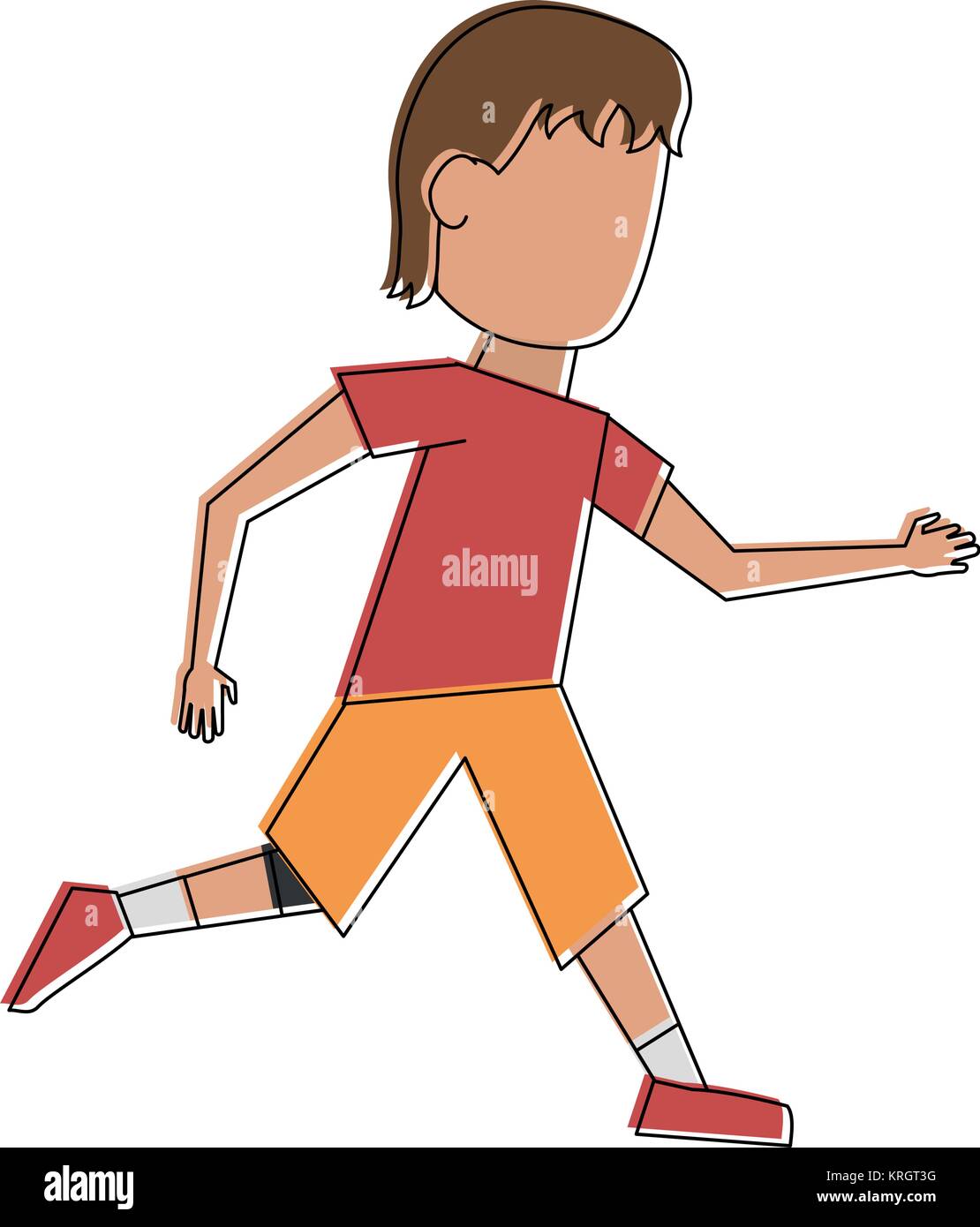 Athlete running cartoon Stock Vector Image & Art - Alamy