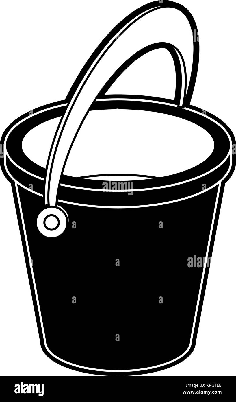 Empty Sand bucket isolated Stock Vector Image & Art - Alamy