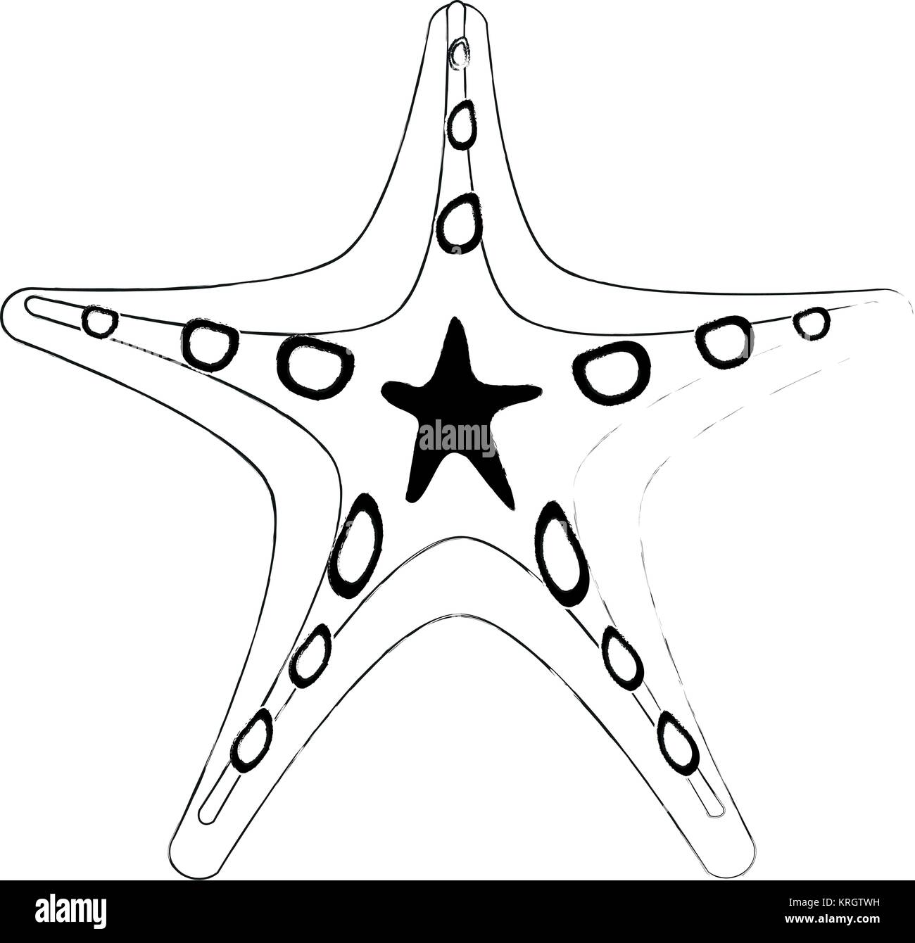 Sea star isolated Stock Vector Image & Art - Alamy