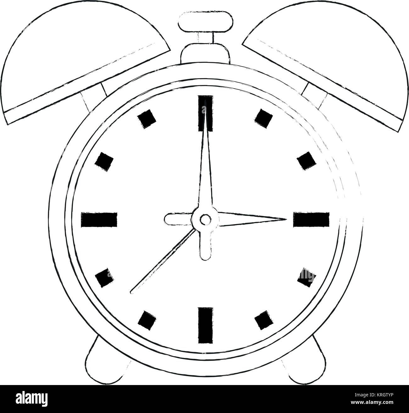 Alarm clock with bells Stock Vector Image & Art - Alamy