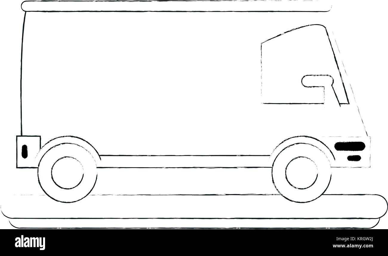 Delivery van vehicle Stock Vector Image & Art - Alamy