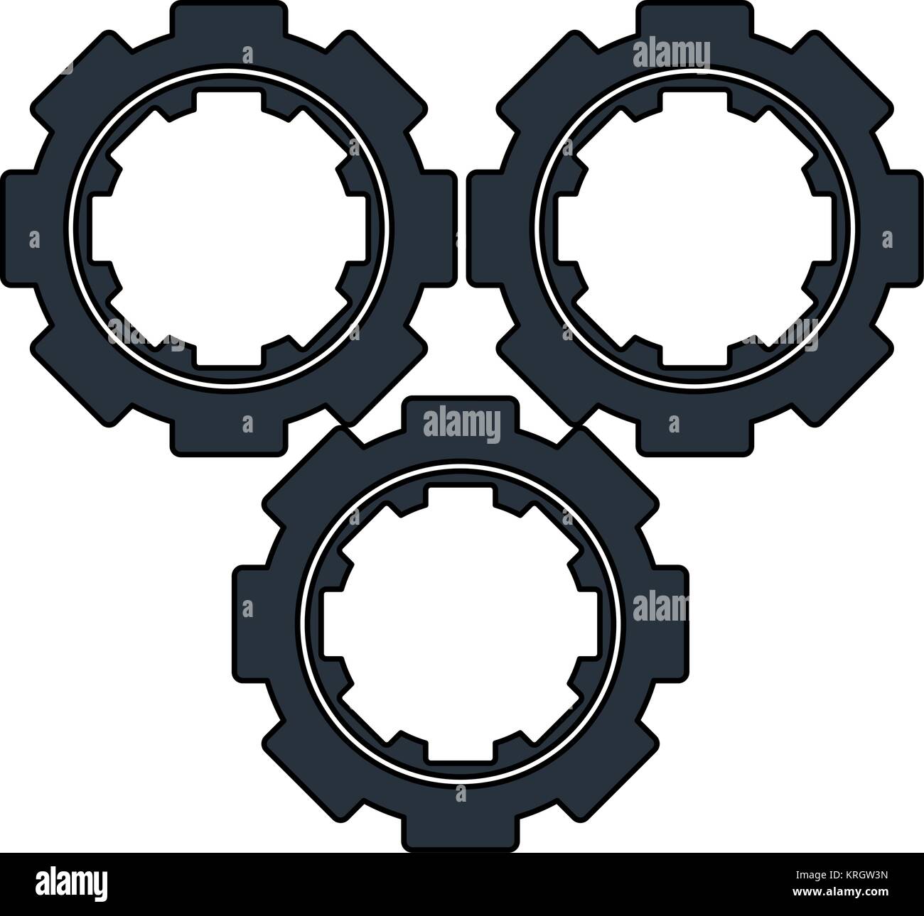 Gears machinery pieces Stock Vector Image & Art - Alamy