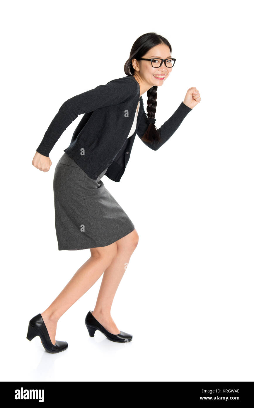 Student run late Cut Out Stock Images & Pictures - Alamy