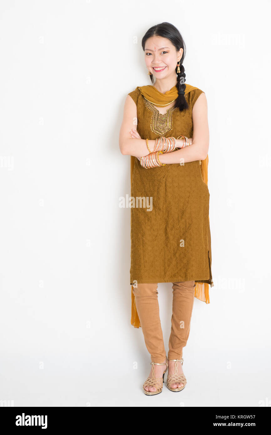 Mixed race Indian Chinese woman Stock Photo - Alamy