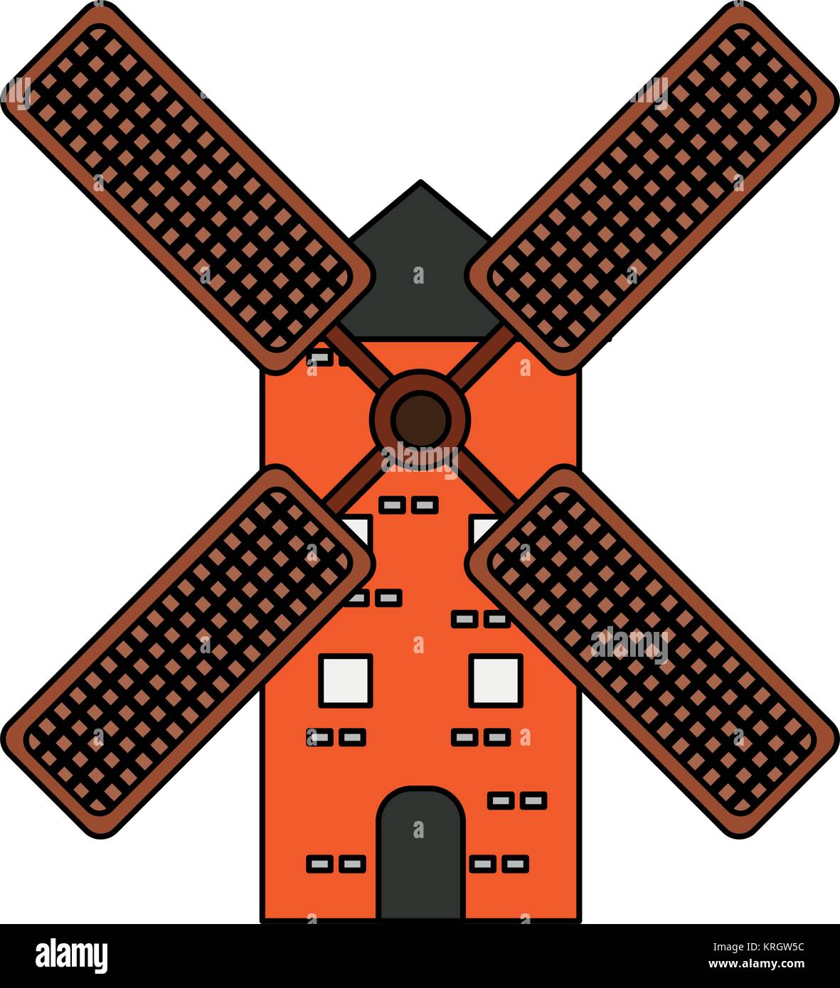 Antique Windmill building Stock Vector Image & Art - Alamy