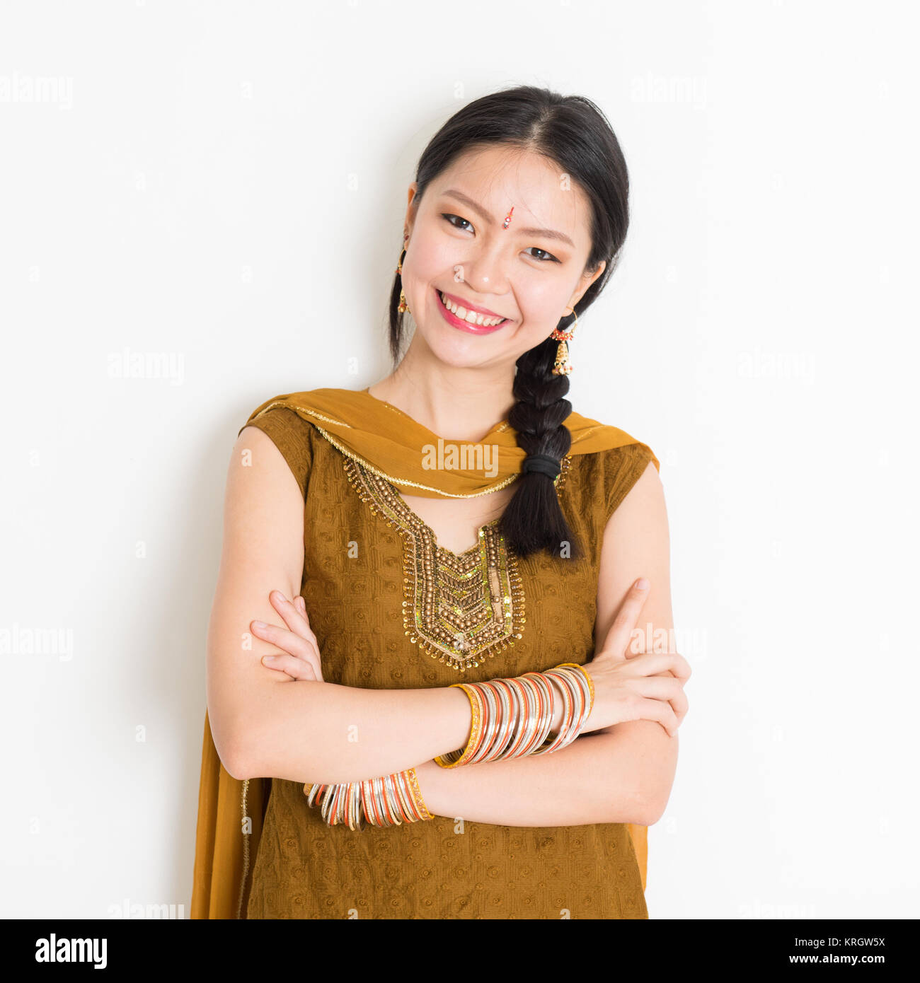 Indian lady in skirt hi-res stock photography and images - Alamy