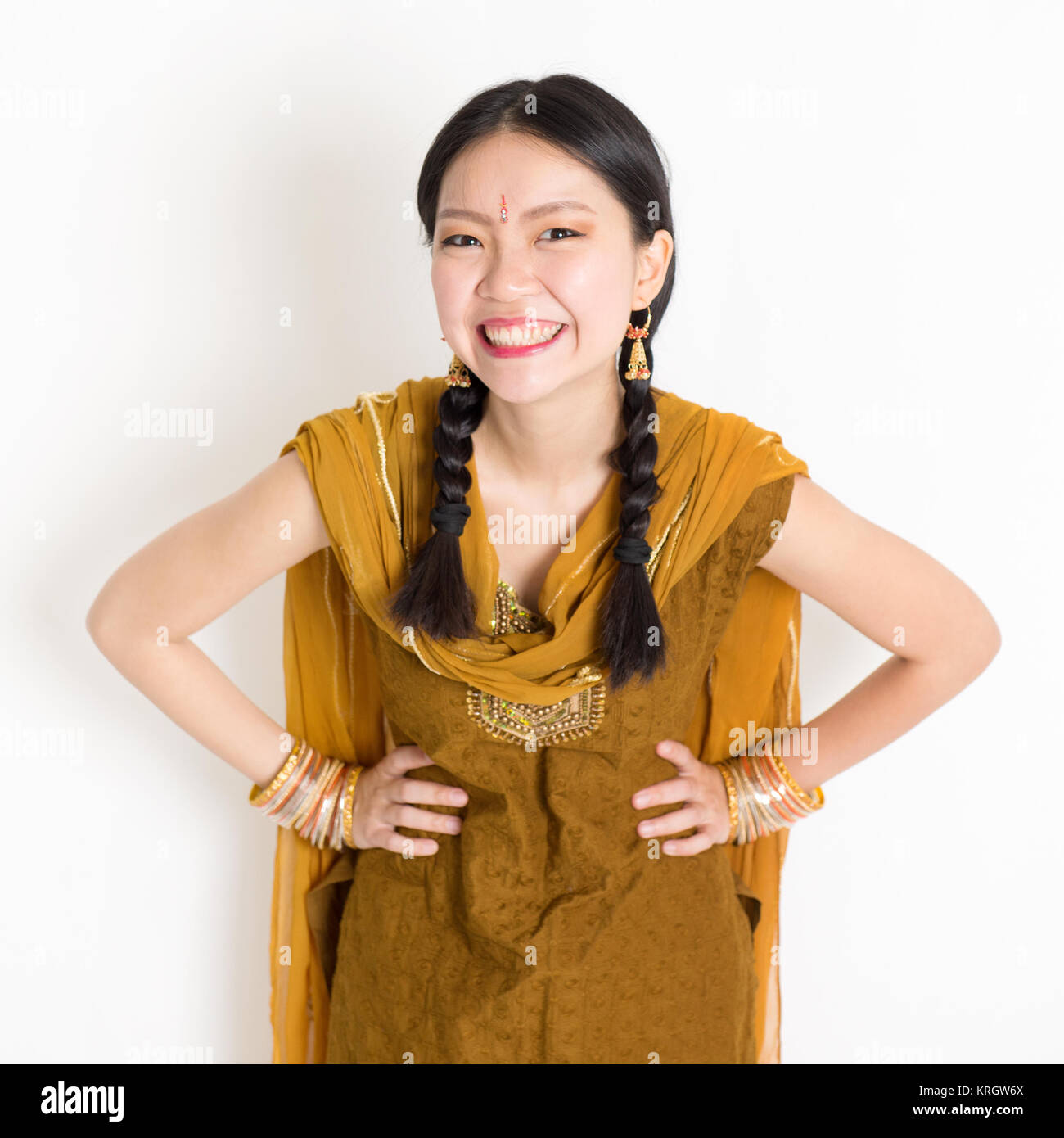 Mixed race Indian female Stock Photo - Alamy