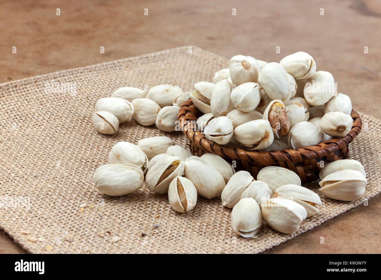 Roasted pistachio nuts with pile Stock Photo - Alamy