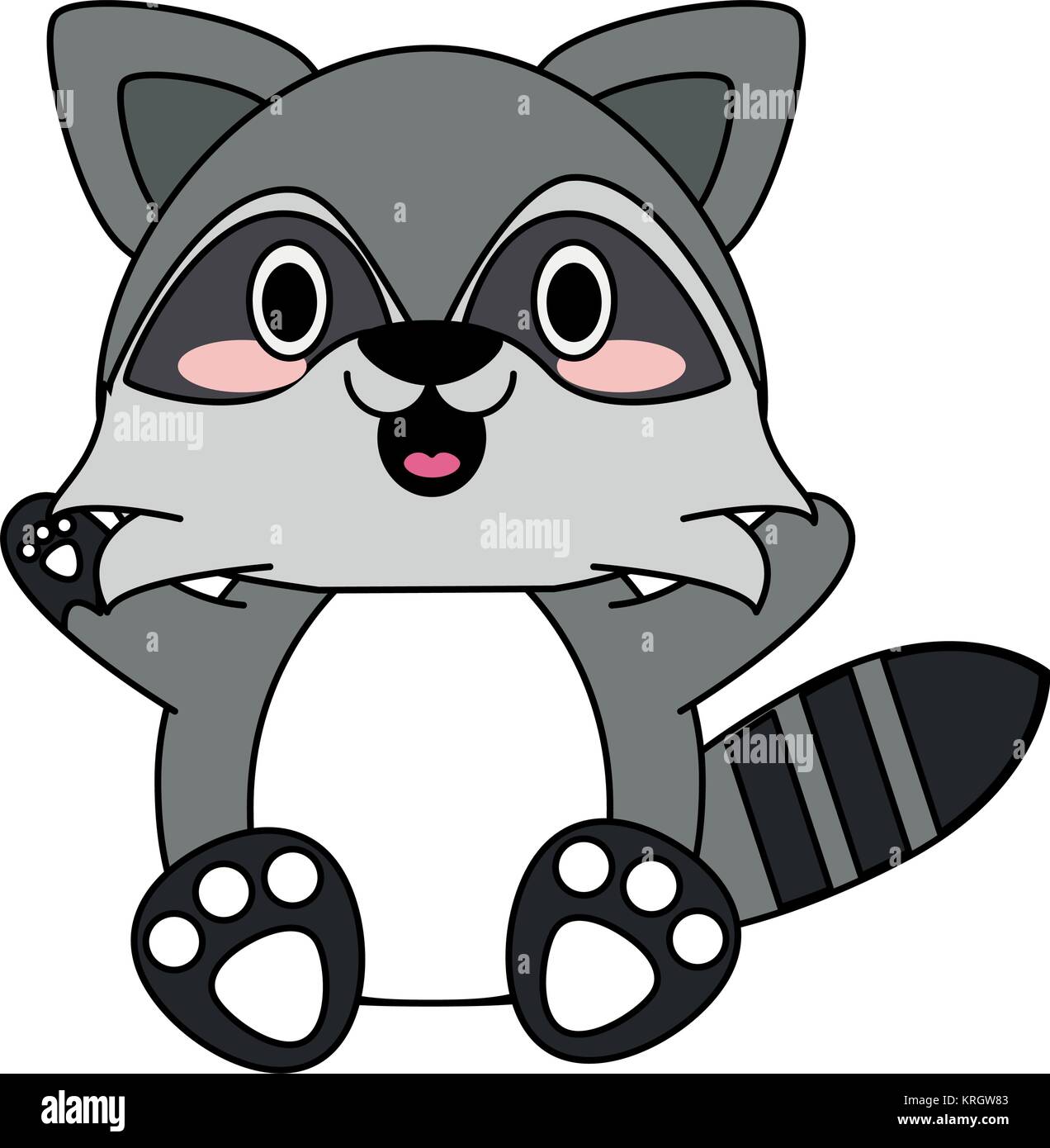 Cute Cartoon Raccoon High Resolution Stock Photography and Images - Alamy
