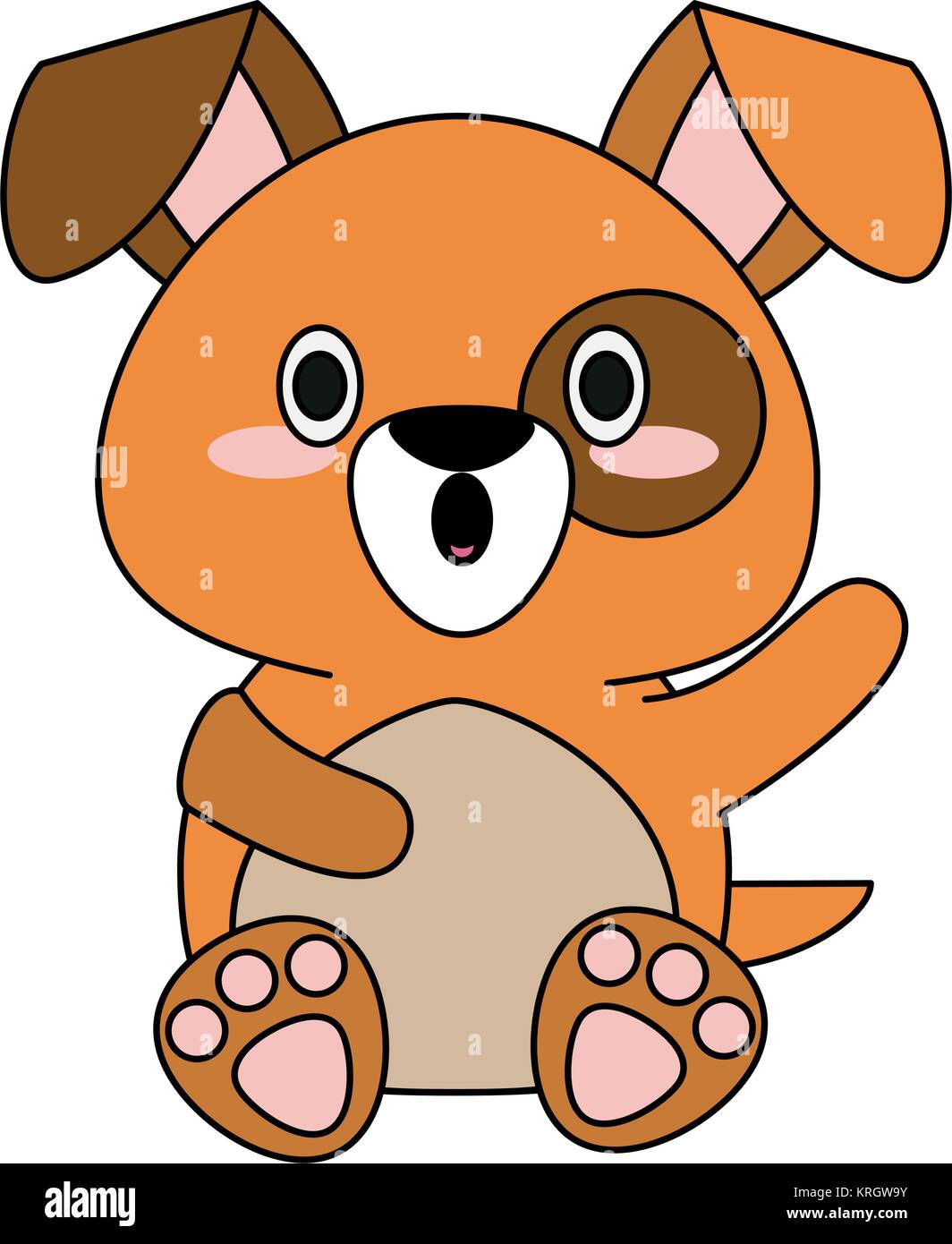 Cute dog cartoon Stock Vector Image & Art - Alamy