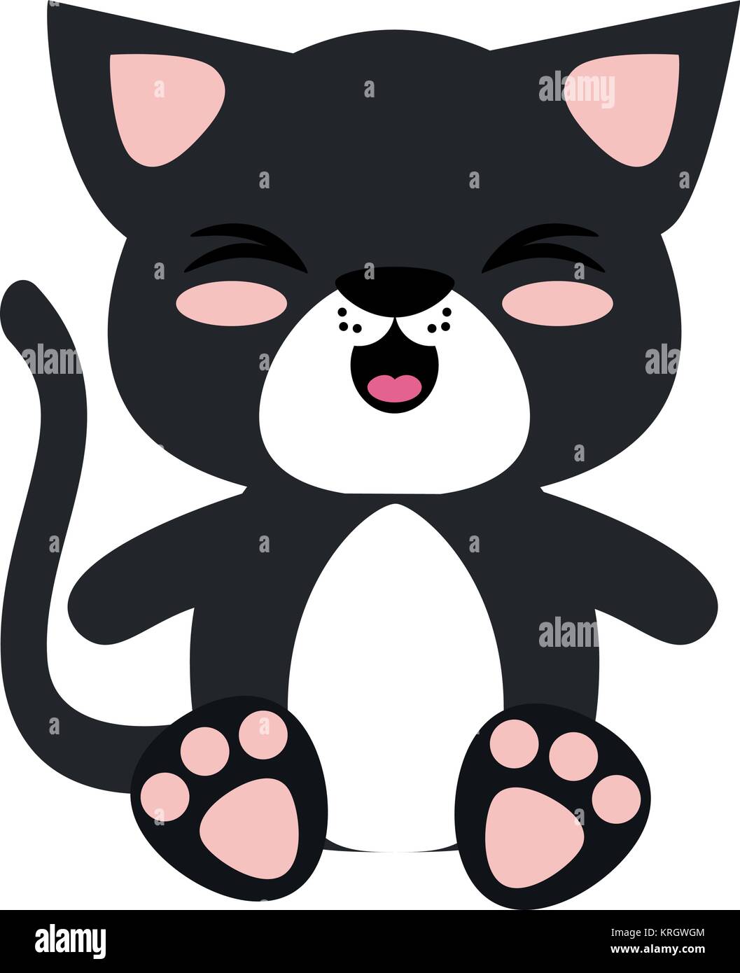 Cute cat cartoon Stock Vector Image & Art - Alamy