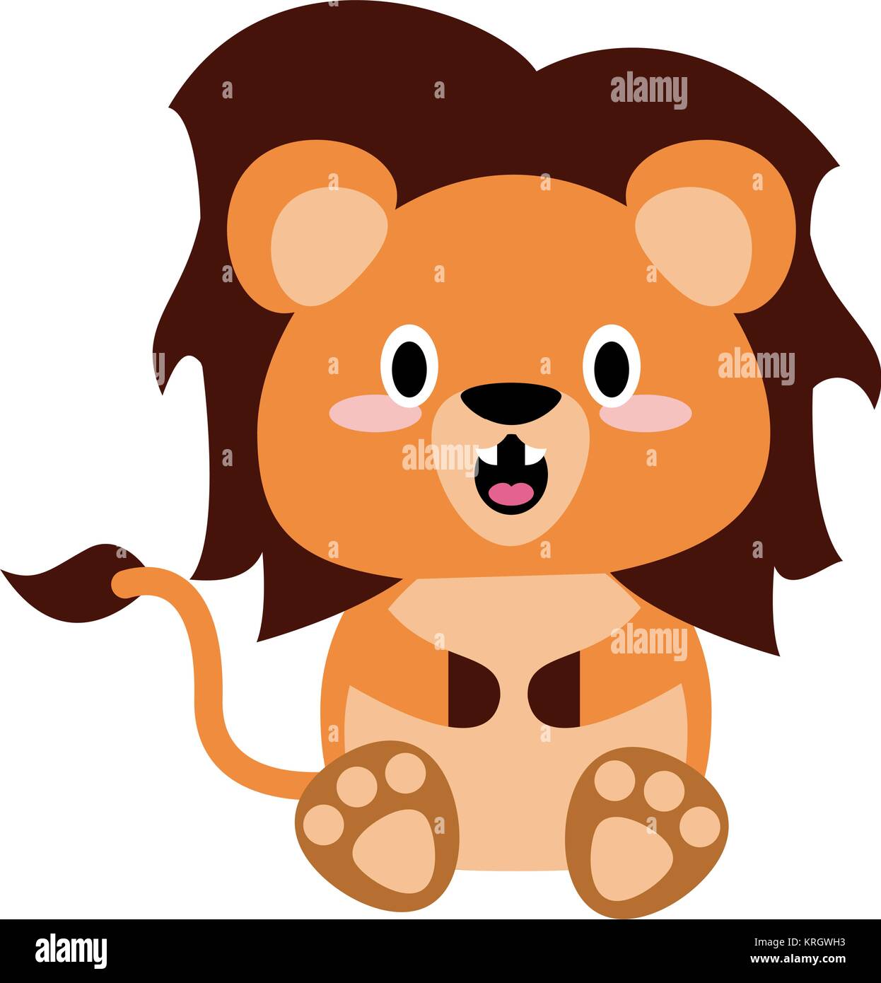 Cute lion cartoon Stock Vector Image & Art - Alamy