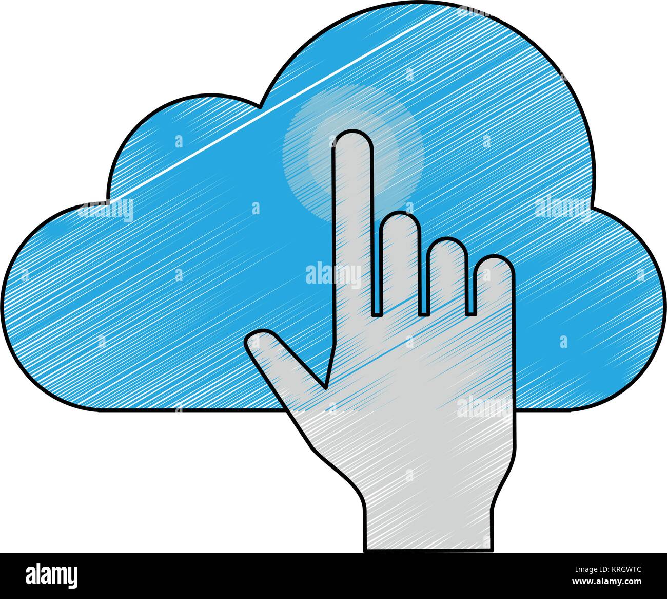 Cloud computing symbol Stock Vector Image & Art - Alamy