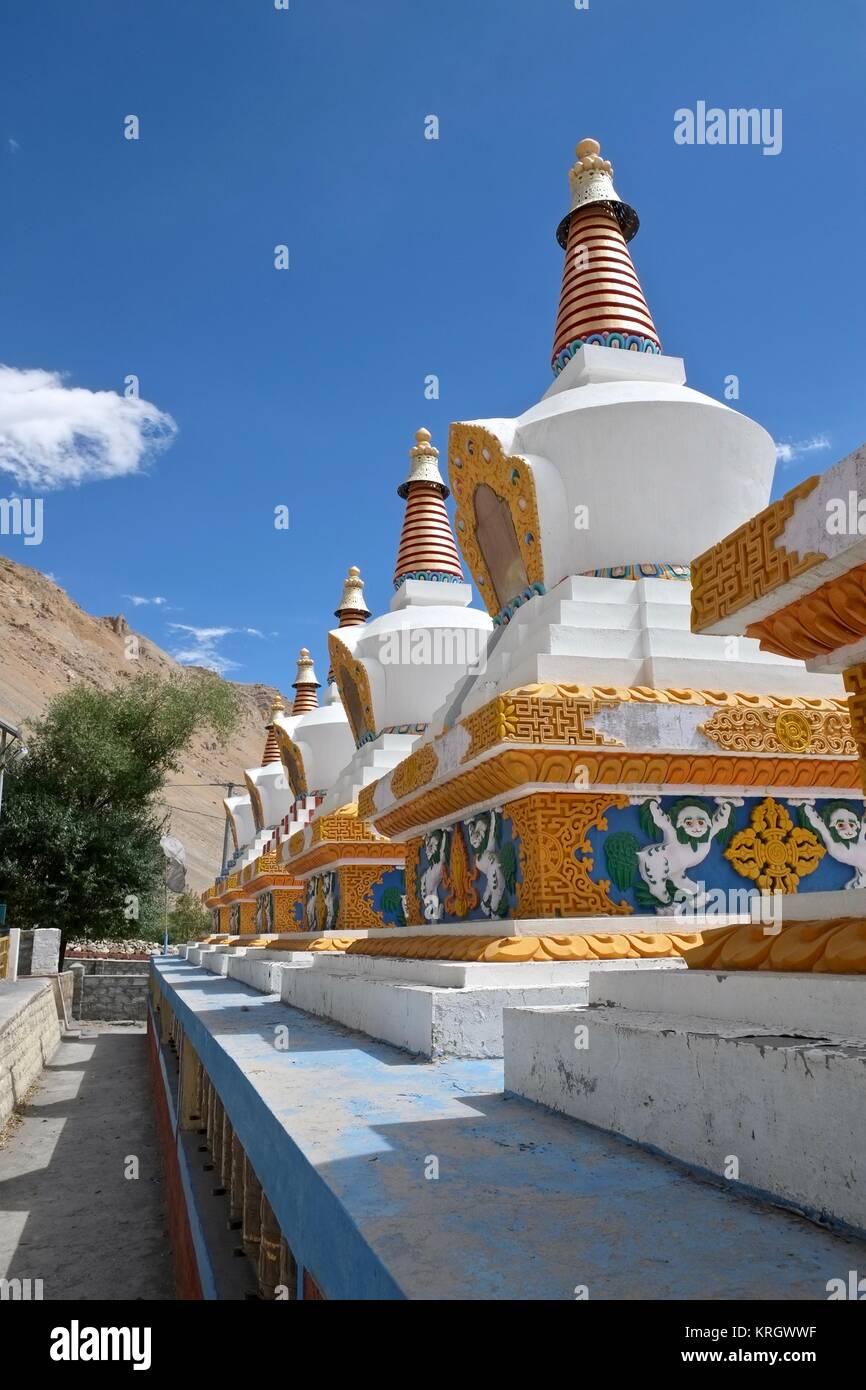 Kaza Sakya Tenggyu Monastery, Himachal Pradesh, India. Newly built ...
