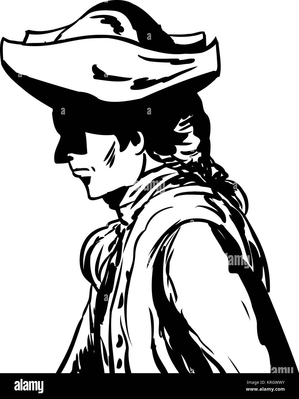 Tricorne hat Black and White Stock Photos & Images - Alamy