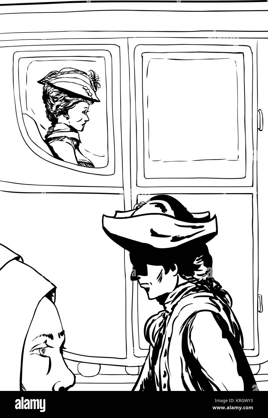 People walking past Black and White Stock Photos & Images - Alamy