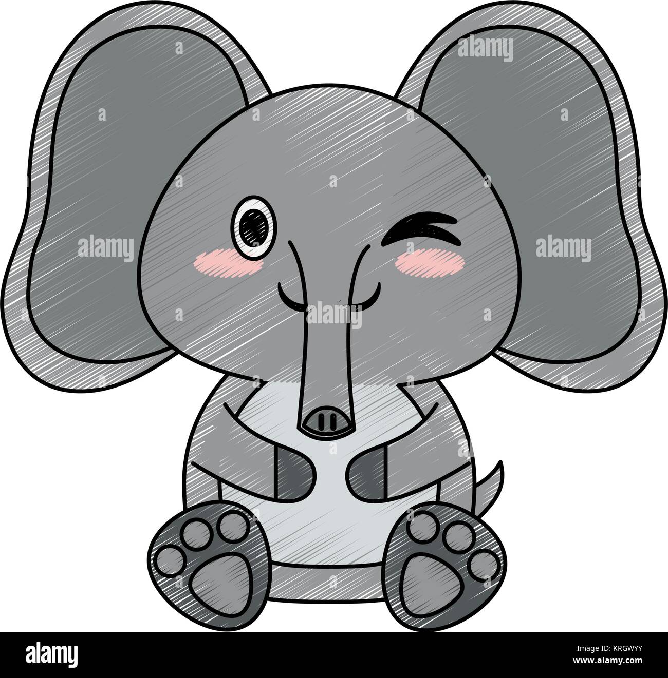 baby elephant cartoon Stock Vector Image & Art - Alamy