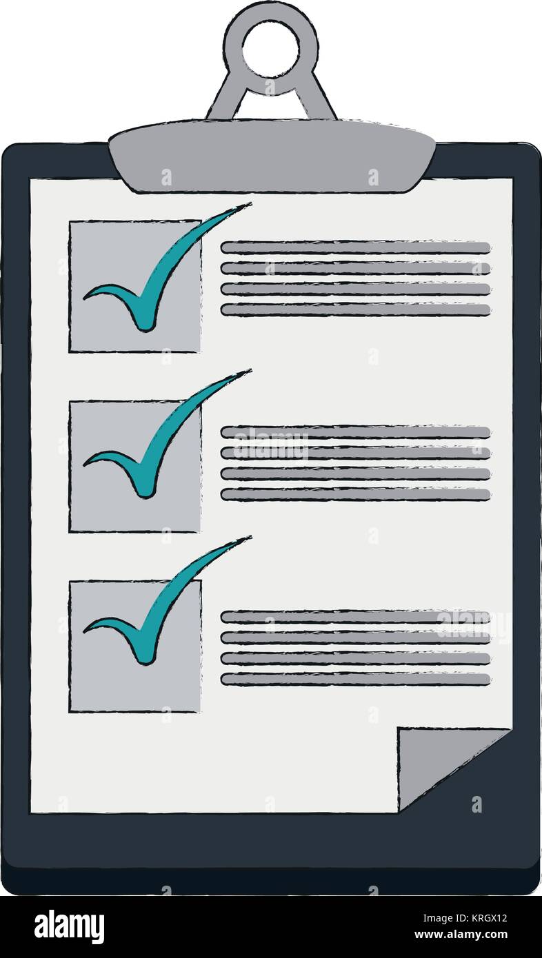 Checklist board document Stock Vector Image & Art - Alamy