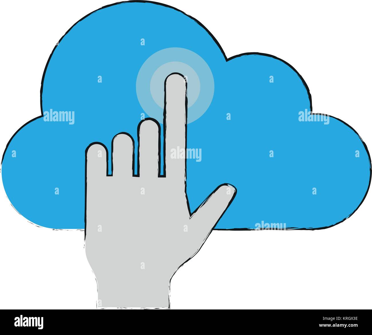 Cloud computing symbol Stock Vector Image & Art - Alamy