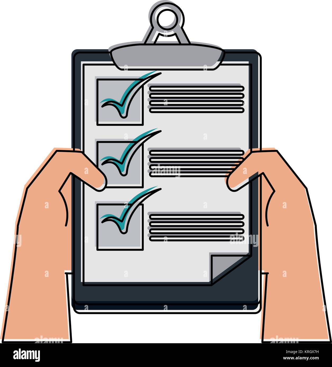Checklist board document Stock Vector Image & Art - Alamy