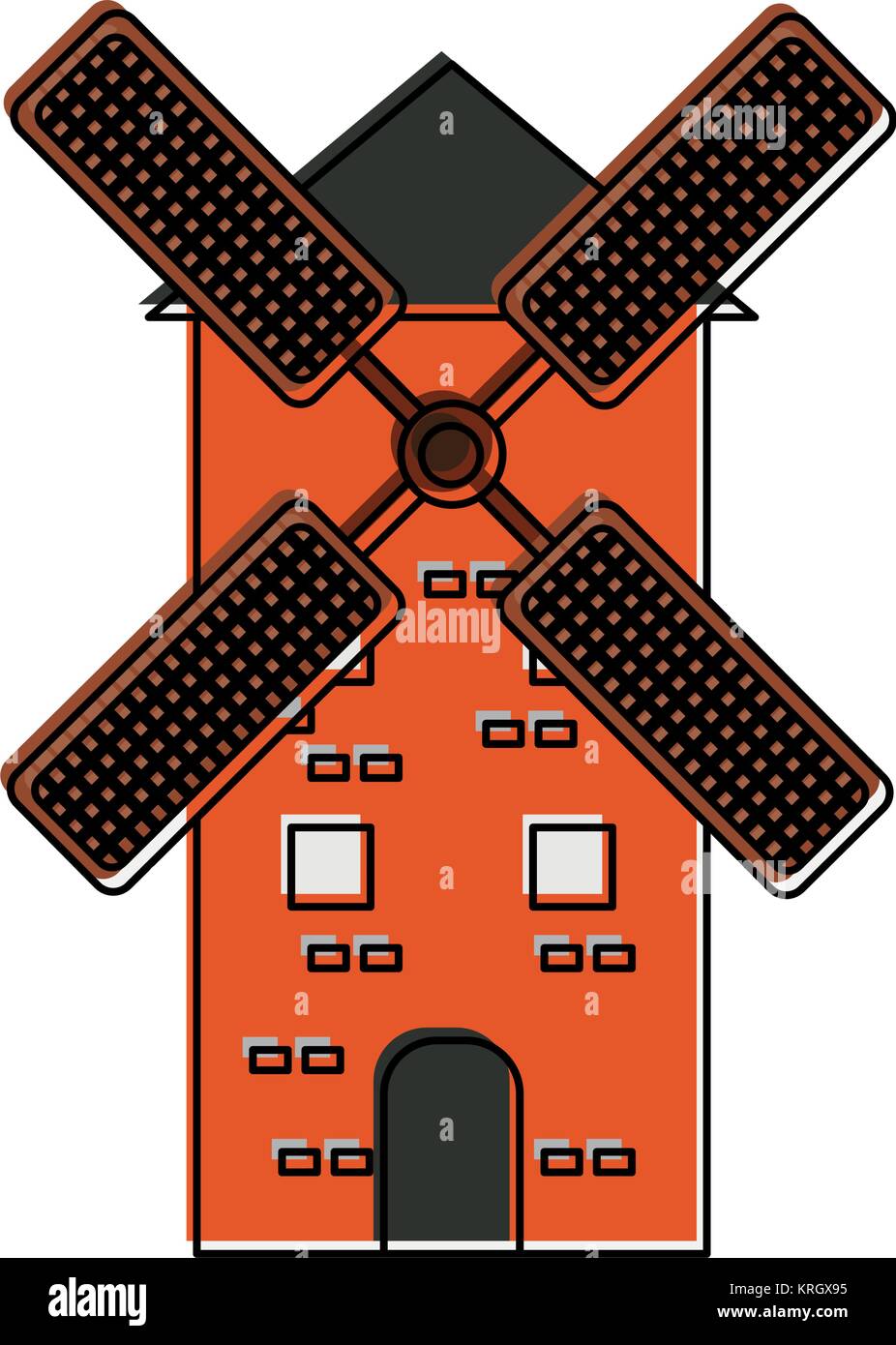 Antique Windmill building Stock Vector Image & Art - Alamy