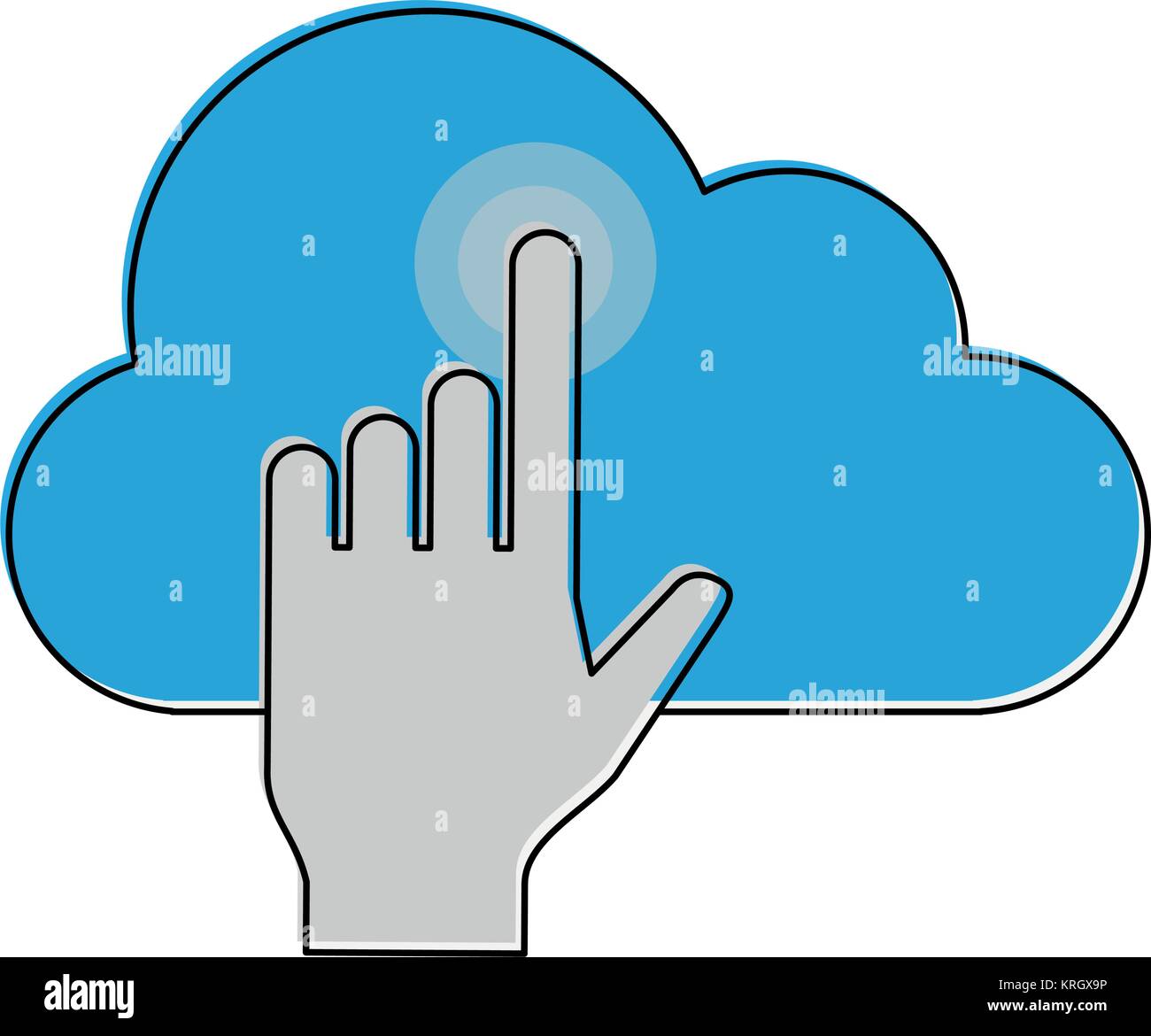 Cloud computing symbol Stock Vector Image & Art - Alamy