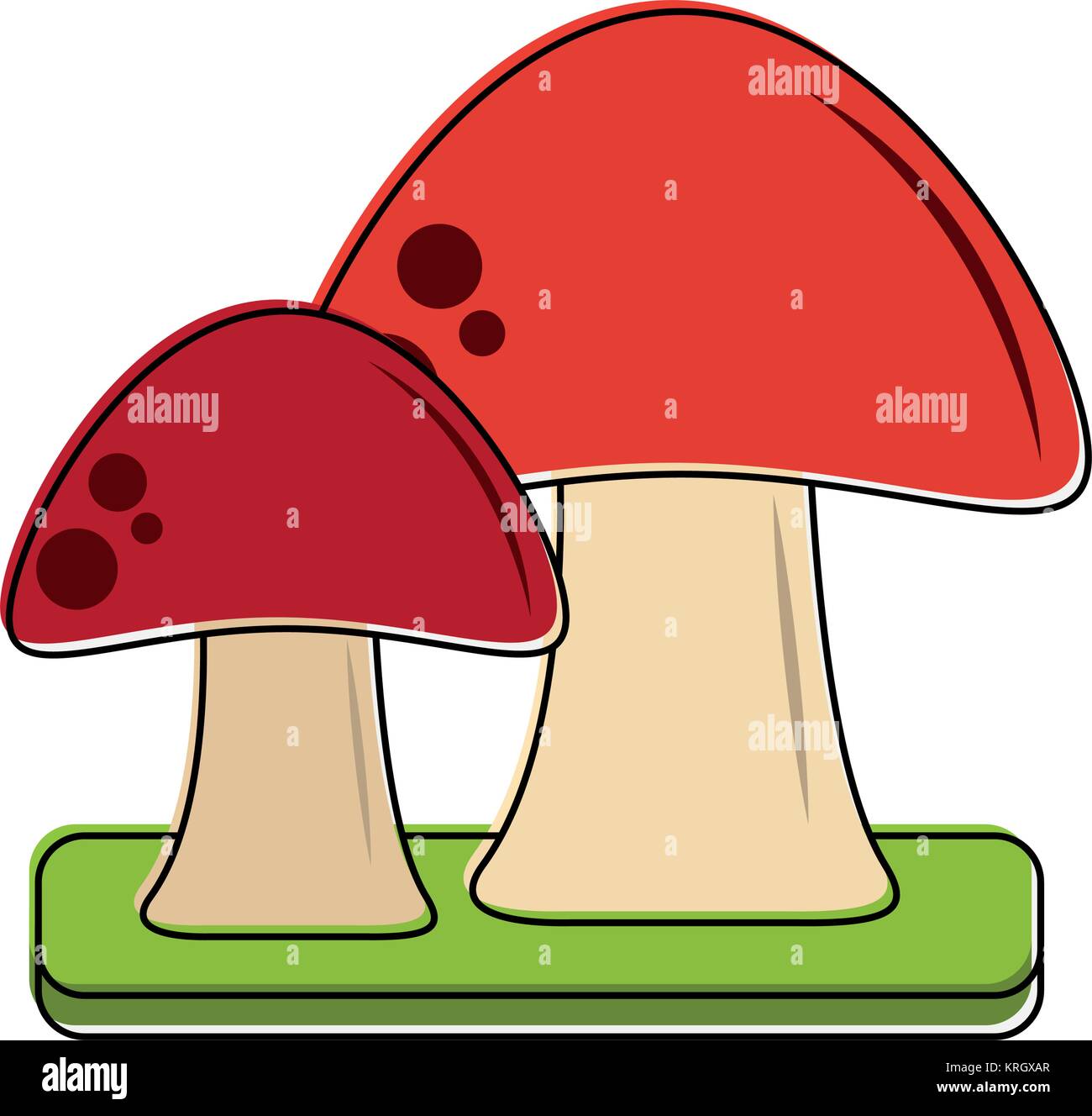 red fungus symbol Stock Vector Image & Art - Alamy