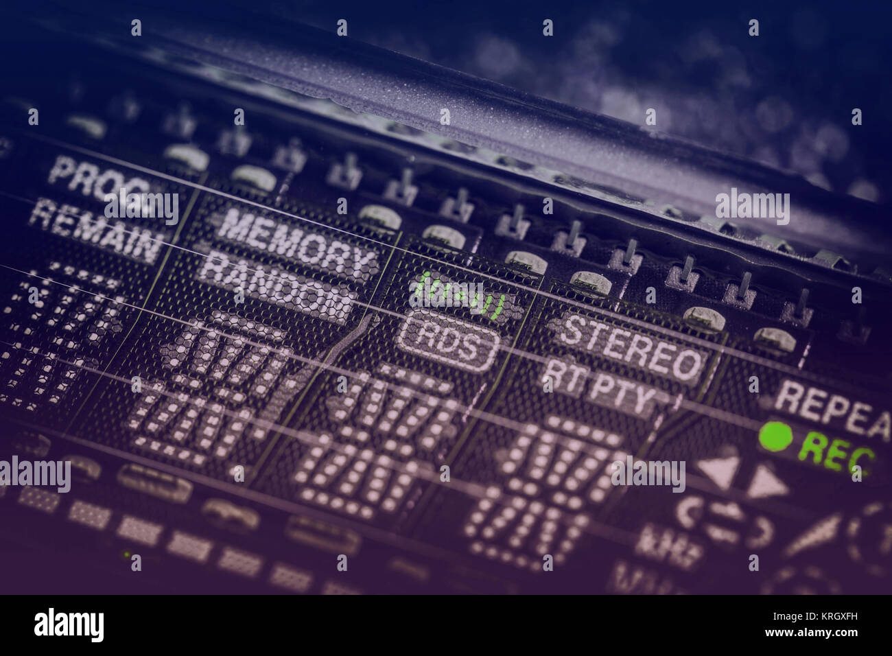 Analog vintage radio display Stock Photo - Alamy