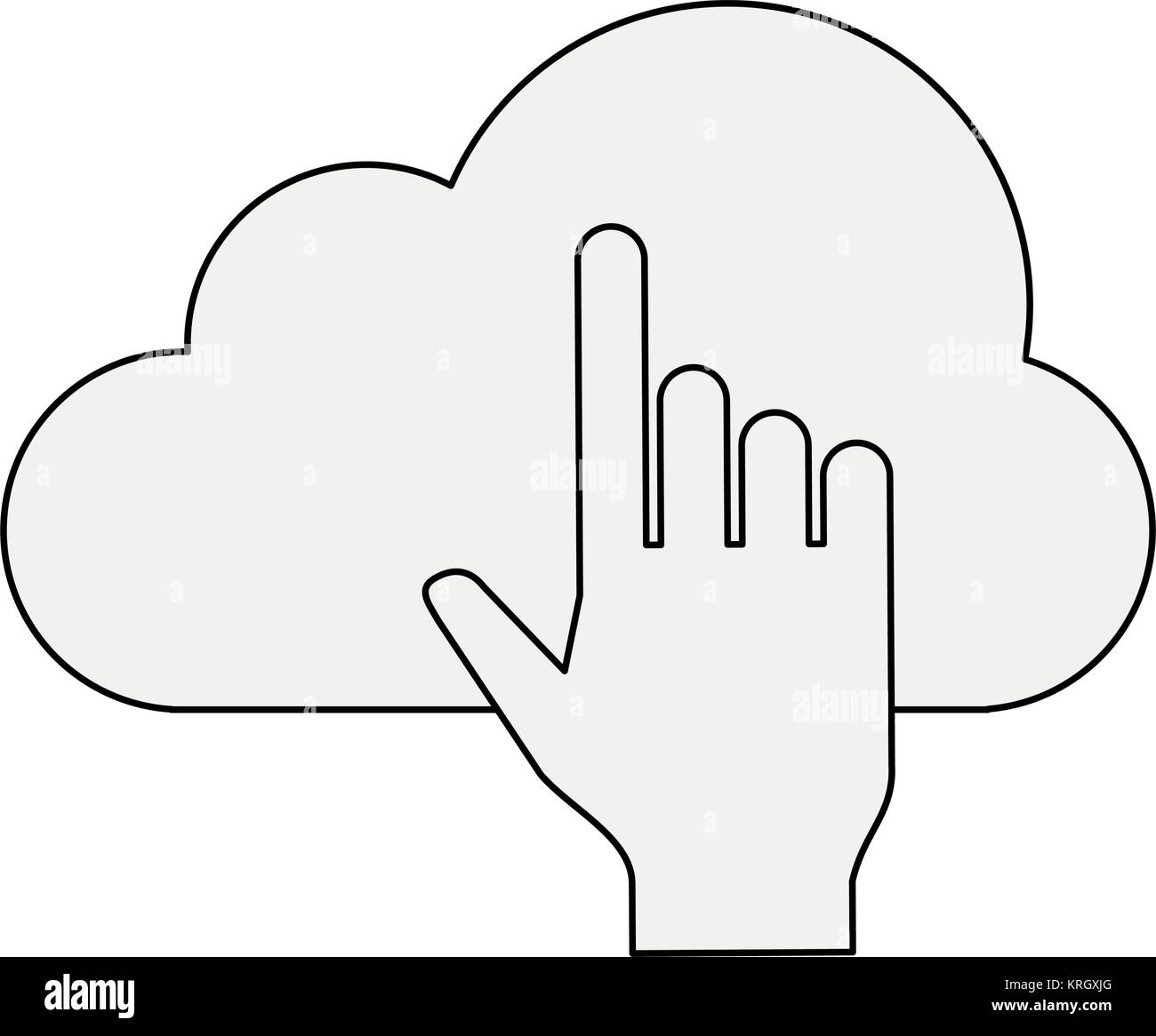 Cloud computing symbol Stock Vector Image & Art - Alamy
