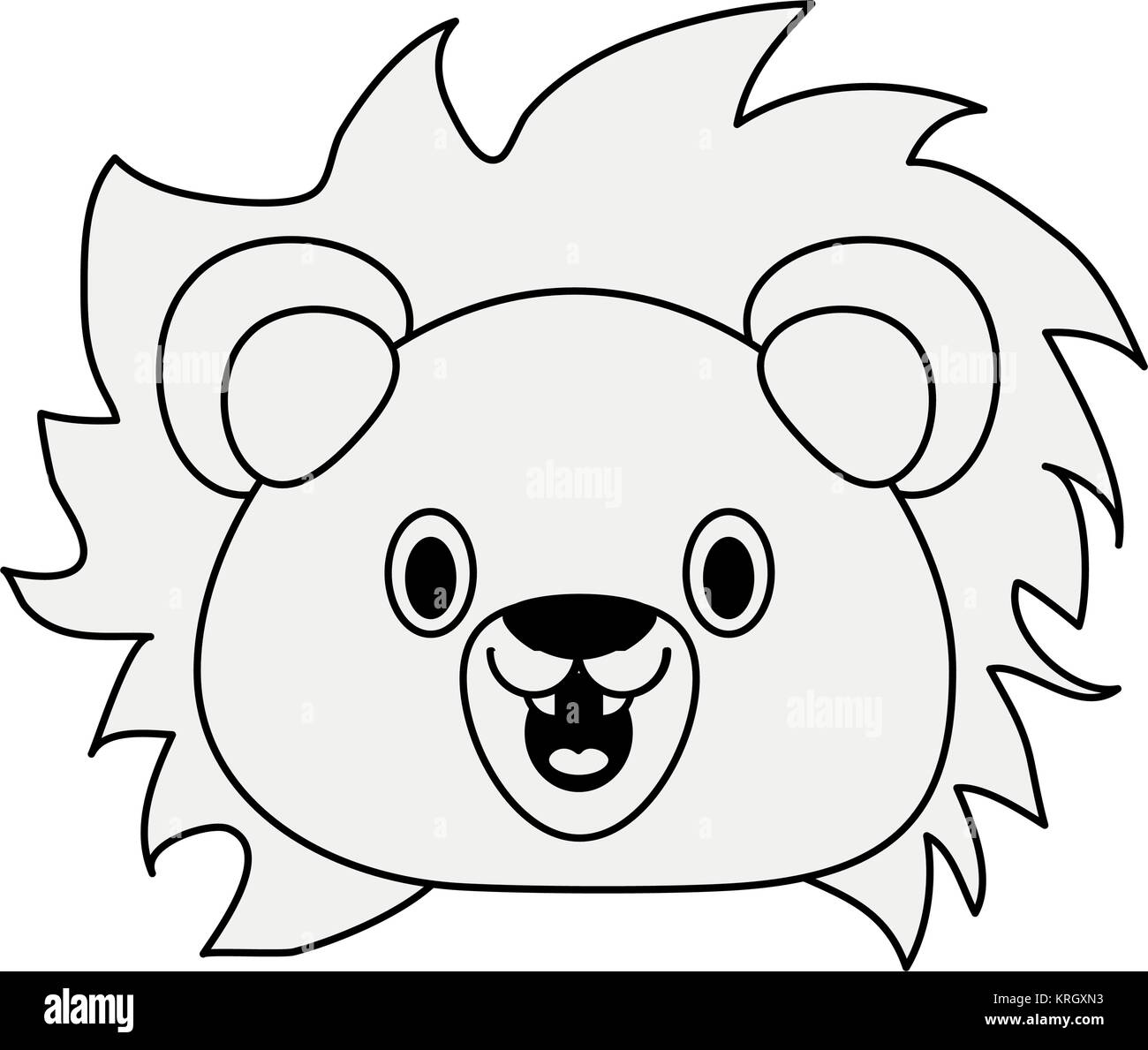 Cute lion cartoon Stock Vector Image & Art - Alamy