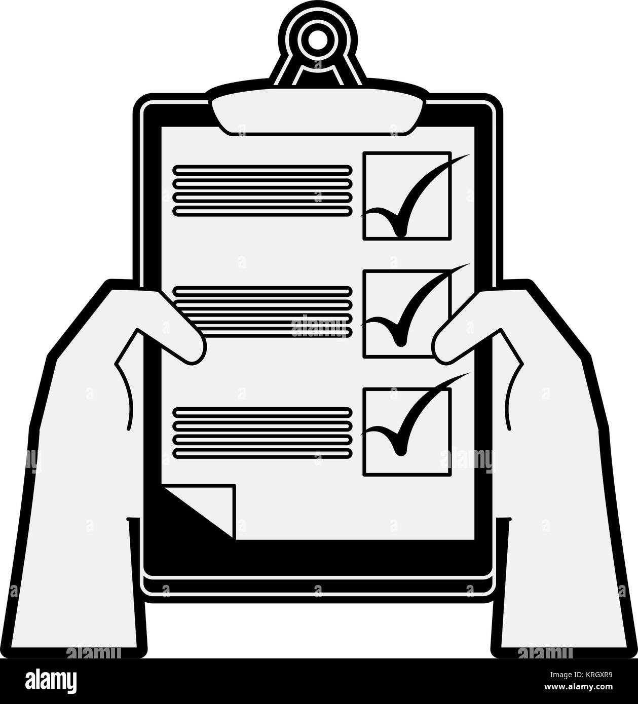 Checklist board document Stock Vector Image & Art - Alamy