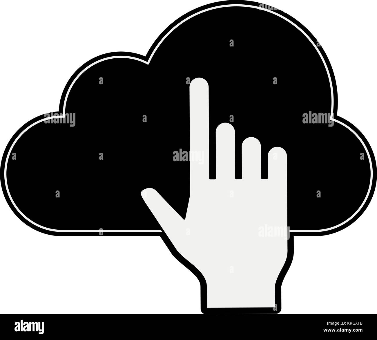 Cloud computing symbol Stock Vector Image & Art - Alamy