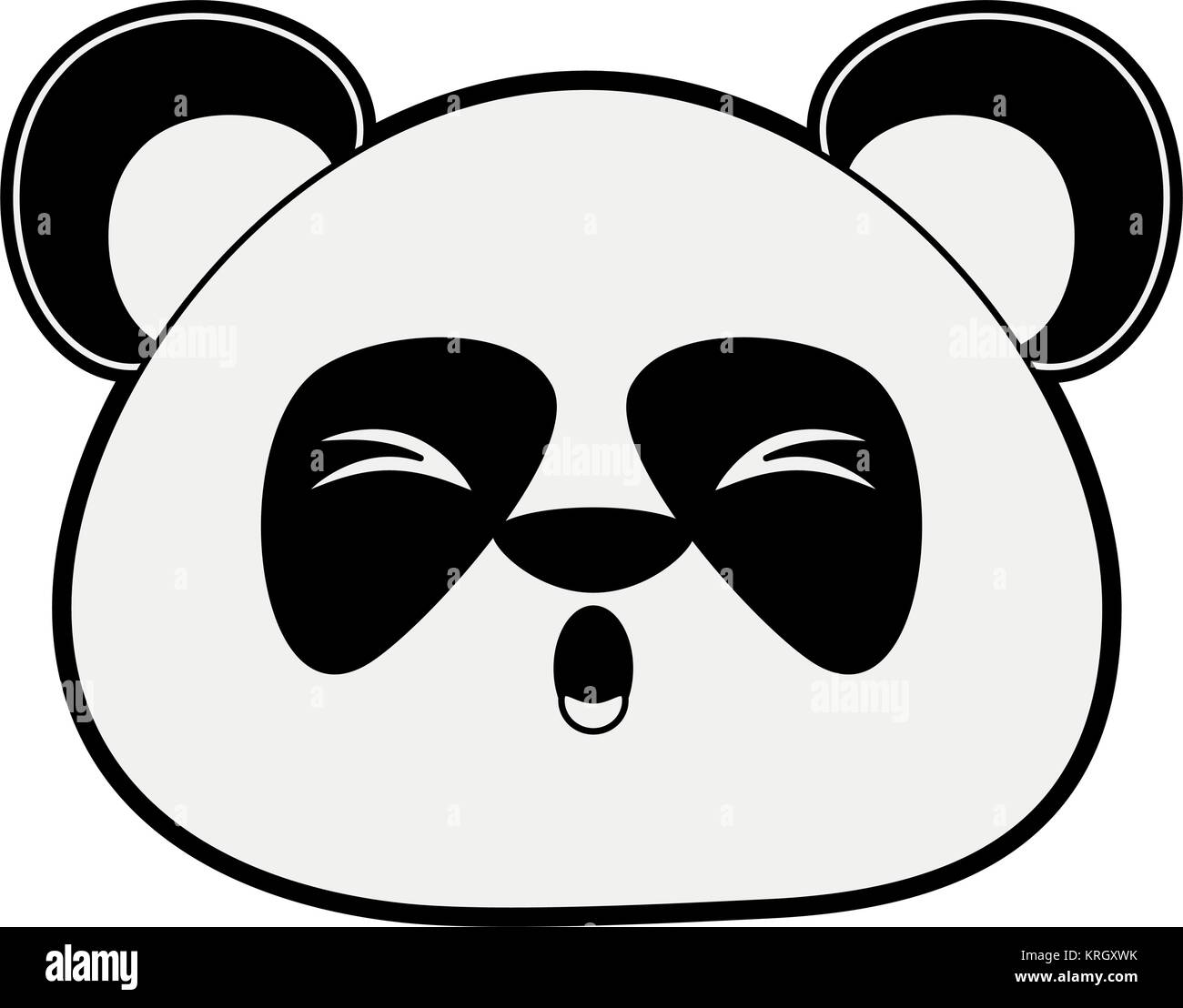 Cute panda bear cartoon Stock Vector Image & Art - Alamy