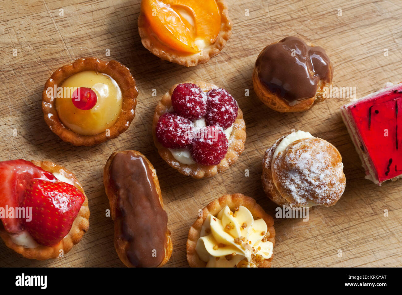 Various French cakes Stock Photo - Alamy