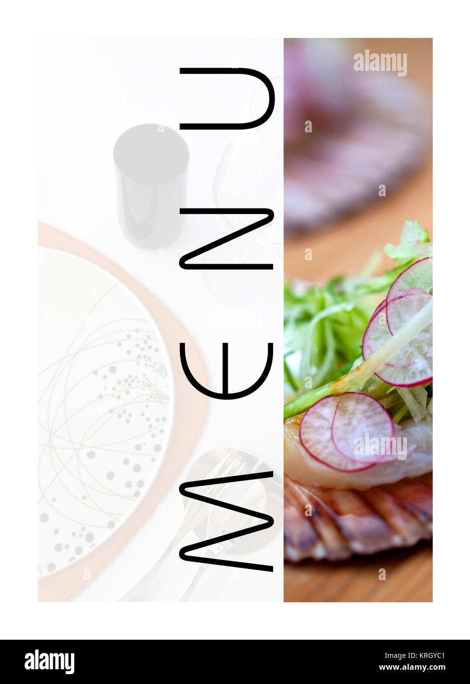 A restaurant menu Stock Photo - Alamy