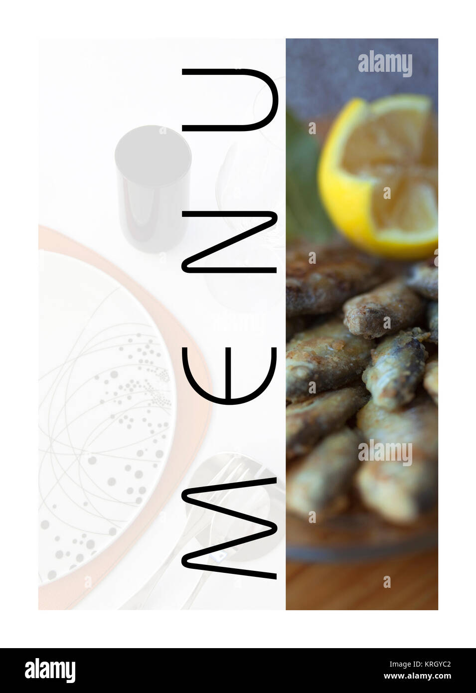 A restaurant menu Stock Photo - Alamy