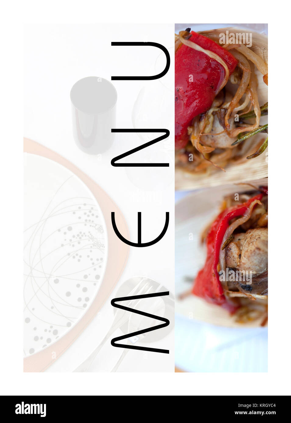 A restaurant menu Stock Photo - Alamy